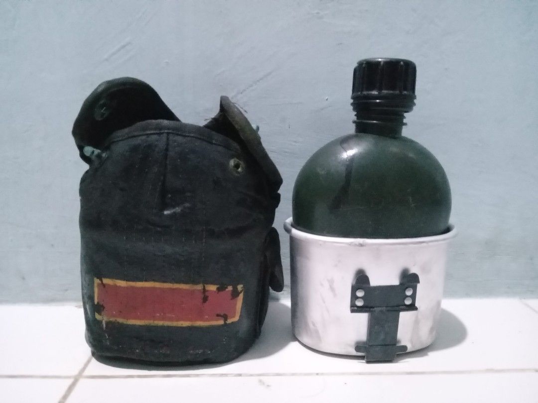 Veples Army vintage koleksi botol minum militer jadul antik dekorasi ...