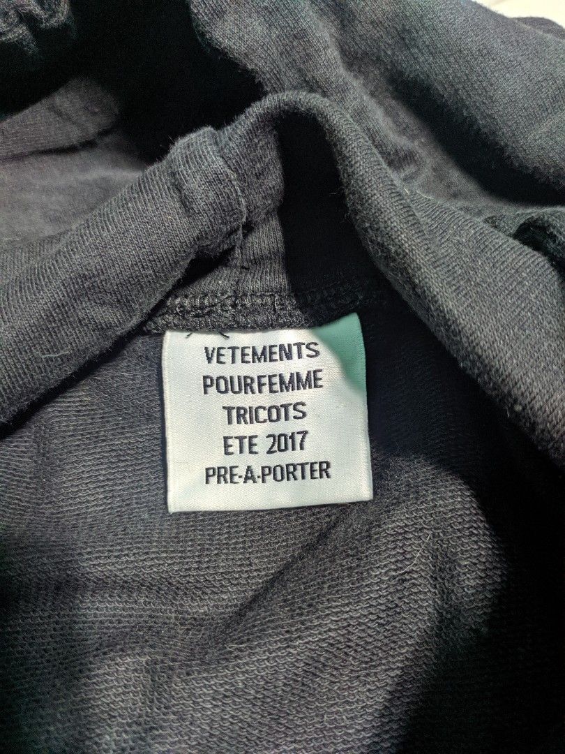 Vetements TFD Long Hoodie, Men's Fashion, Coats, Jackets and Outerwear ...