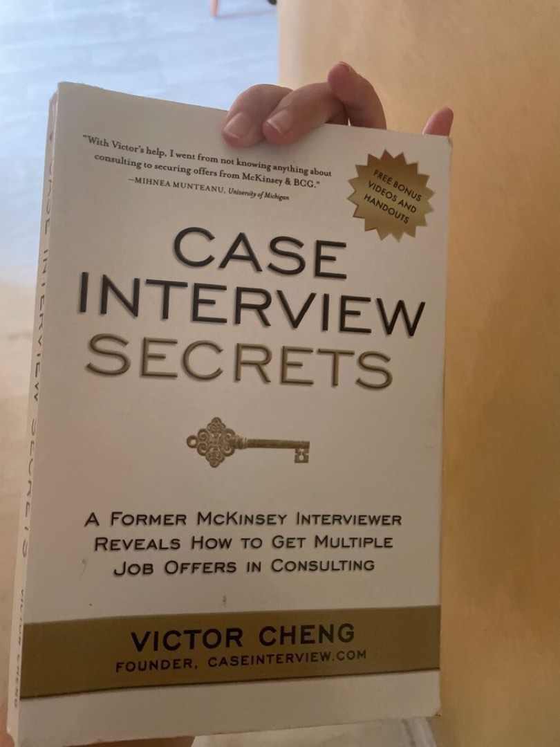 Victor cheng - case interview, Hobbies & Toys, Books & Magazines ...