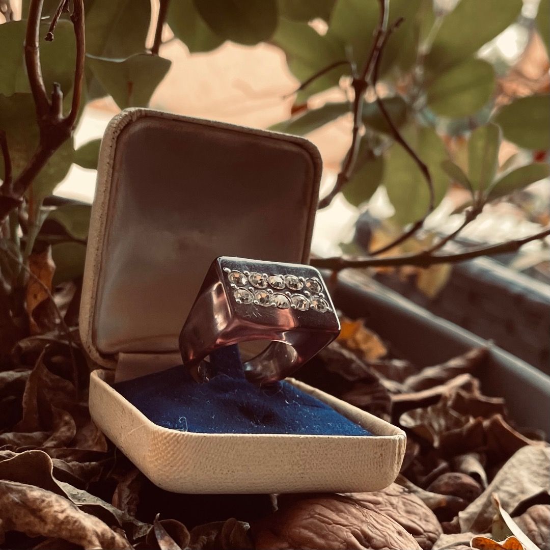 Vintage futuristic Ring from the 80s made in Marseille ,France, Women's ...