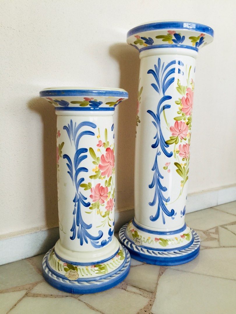 Vintage Kato Kogei hand painted Japan columns, Hobbies & Toys ...