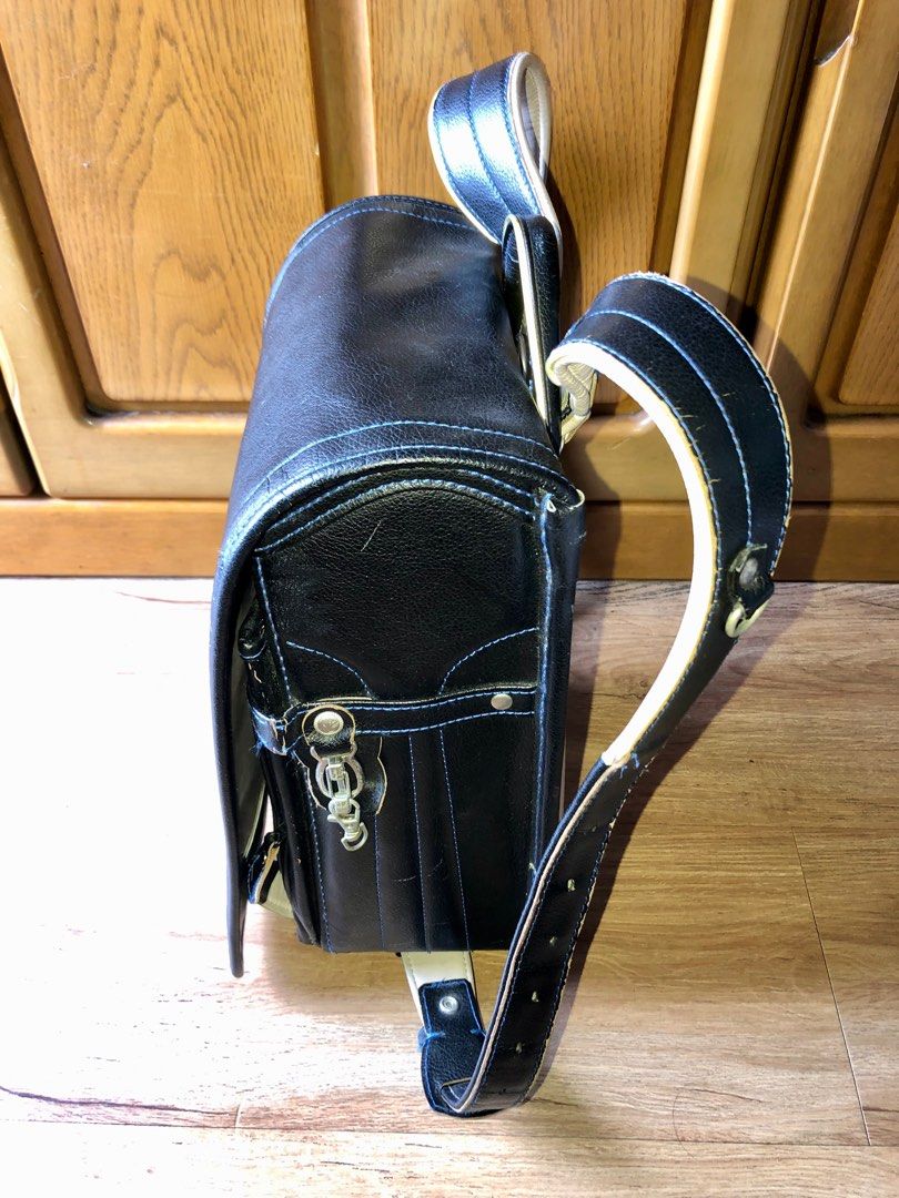 Vintage Randoseru Black Japanese Backpack, Men's Fashion, Bags ...