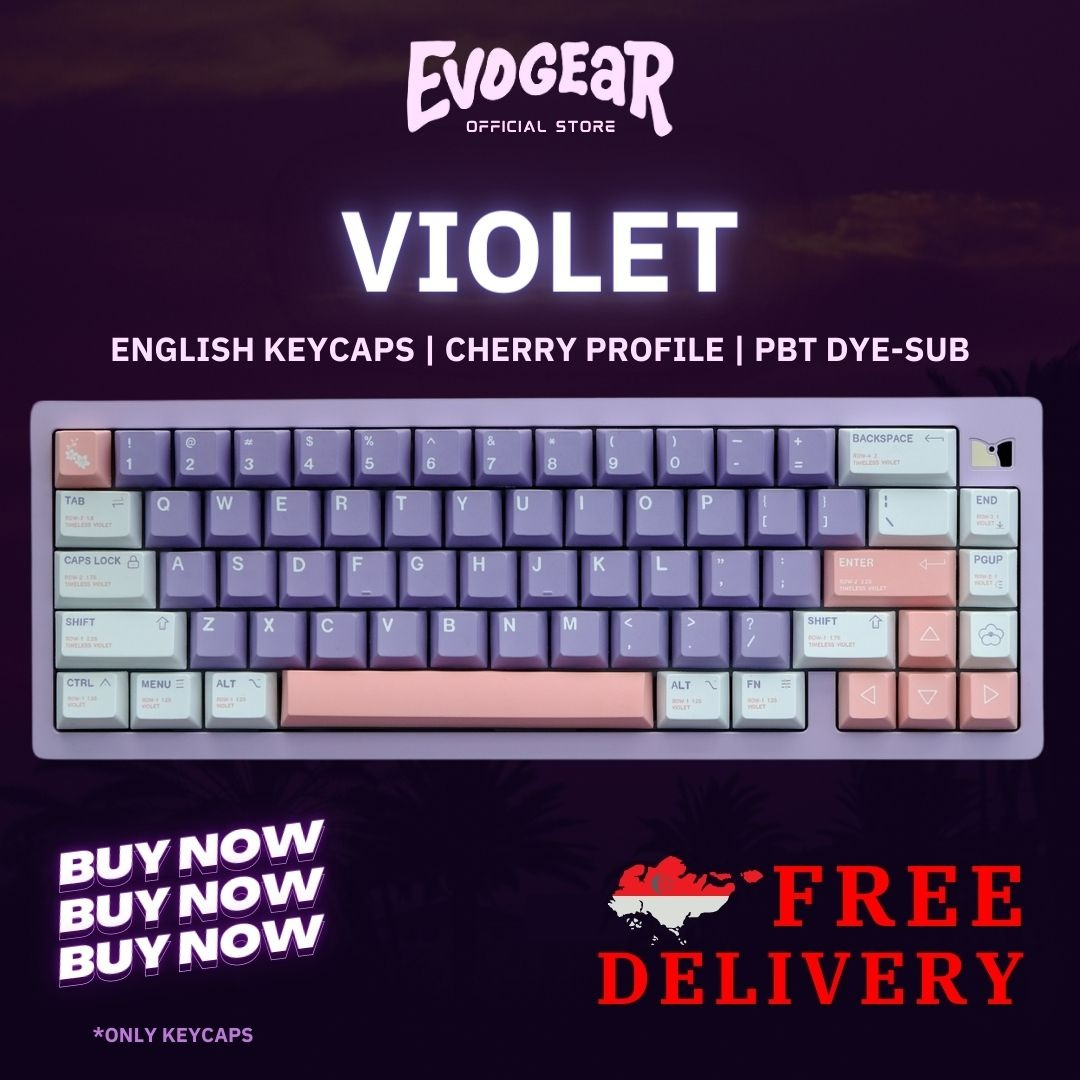 {SG FREE DELIVERY} Timeless Violet Keycaps (not keyboard) | Japanese ...