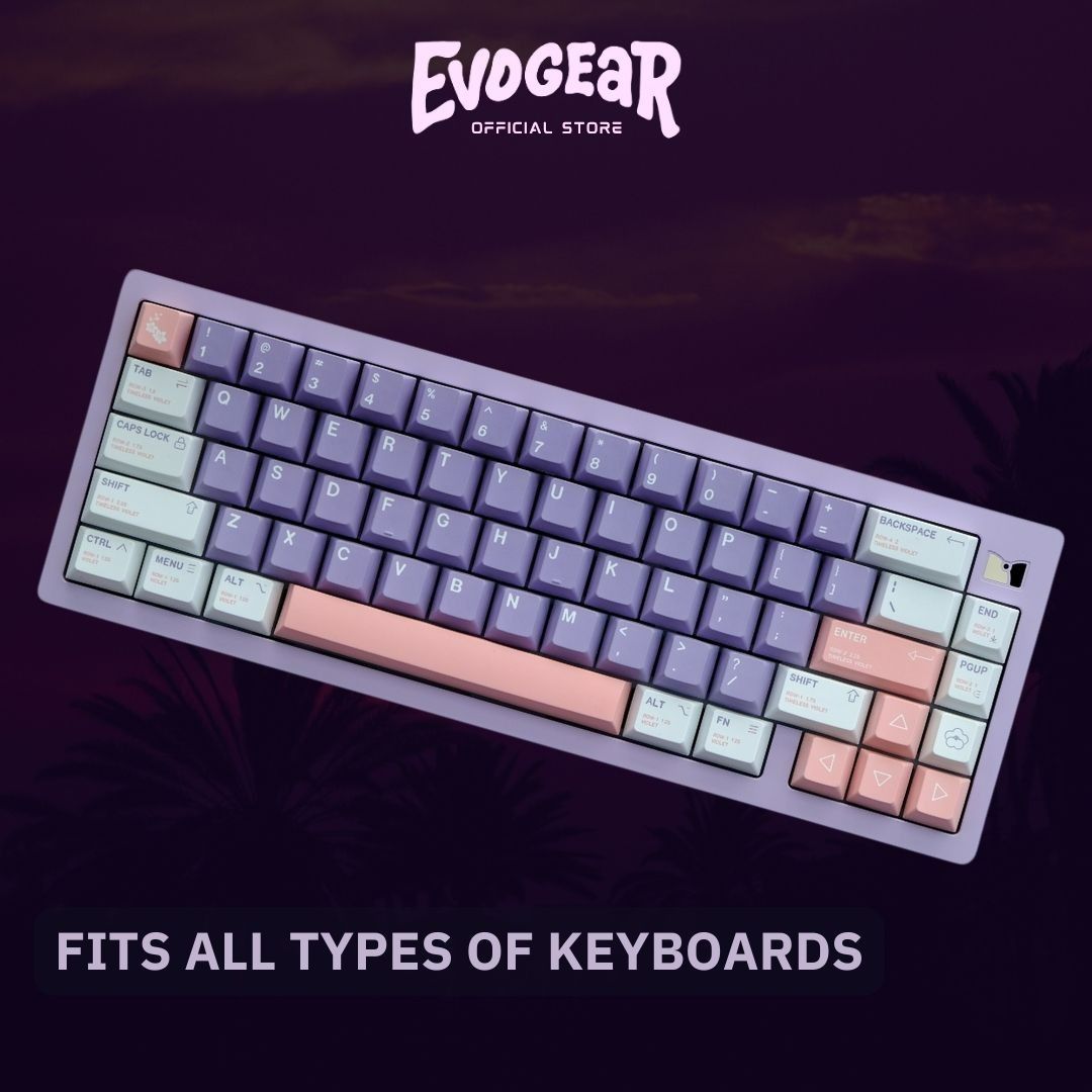 {SG LOCAL STOCK} Timeless Violet Keycaps (not keyboard) | Japanese ...