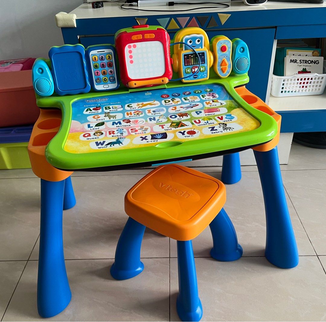 Vtech Touch & Learn Activity Desk & Expansion Pack, Babies & Kids ...