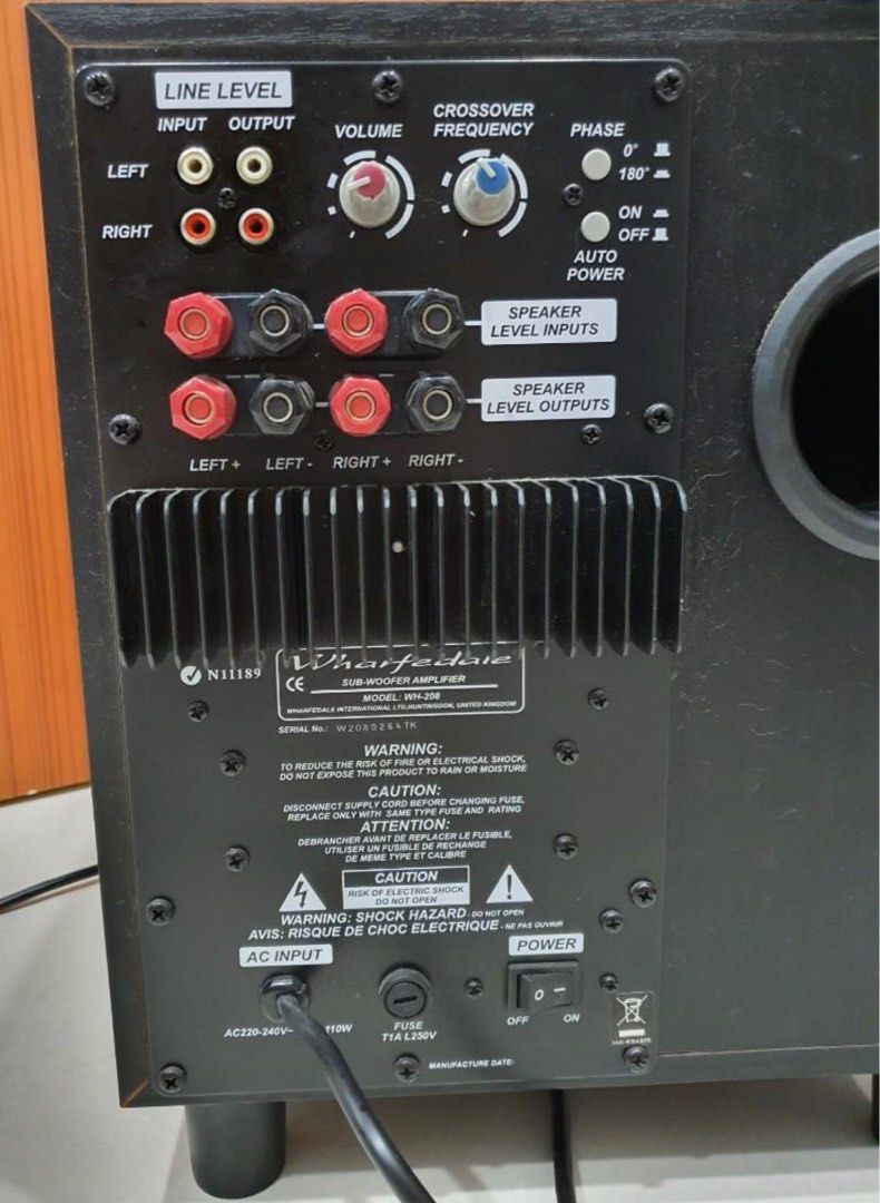 Wharfedale Subwoofer WH-208, Audio, Soundbars, Speakers & Amplifiers on Carousell