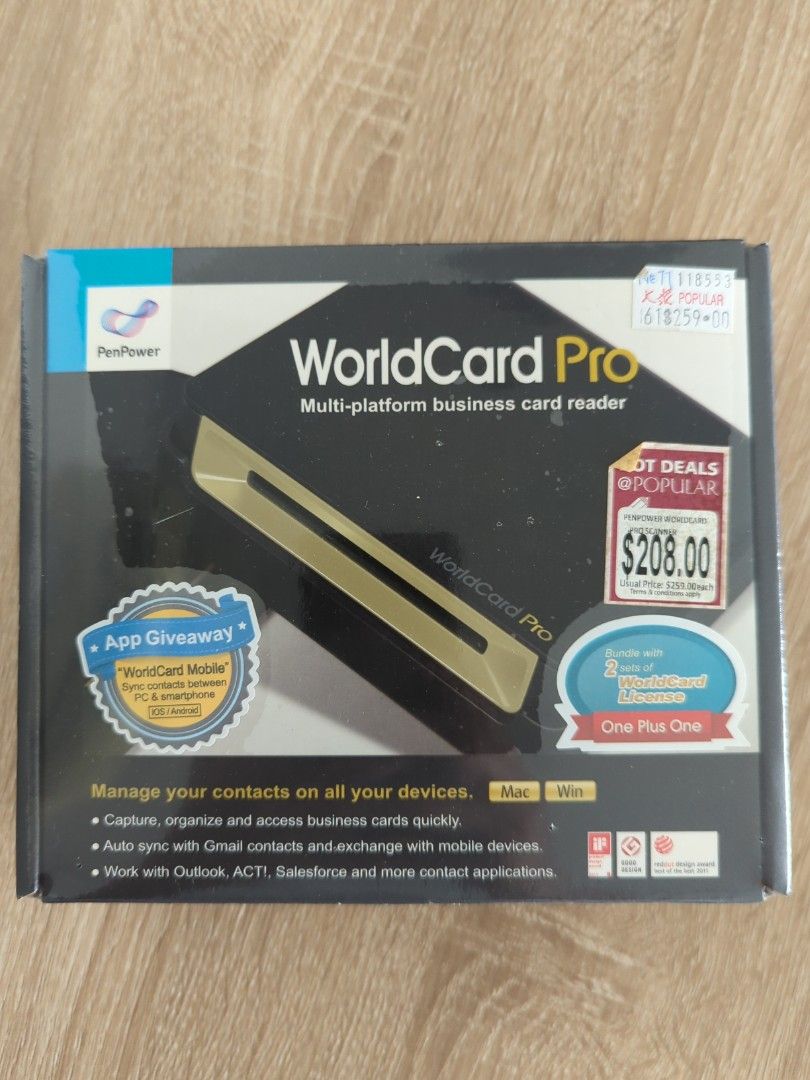 Worldcard pro business card reader, Computers & Tech, Office & Business ...