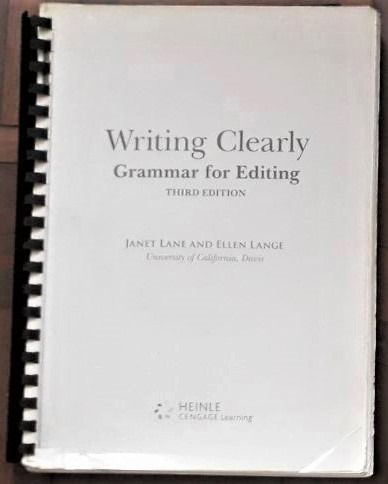 Writing Clearly: Grammar for Editing (3rd Ed.), Hobbies & Toys, Books ...