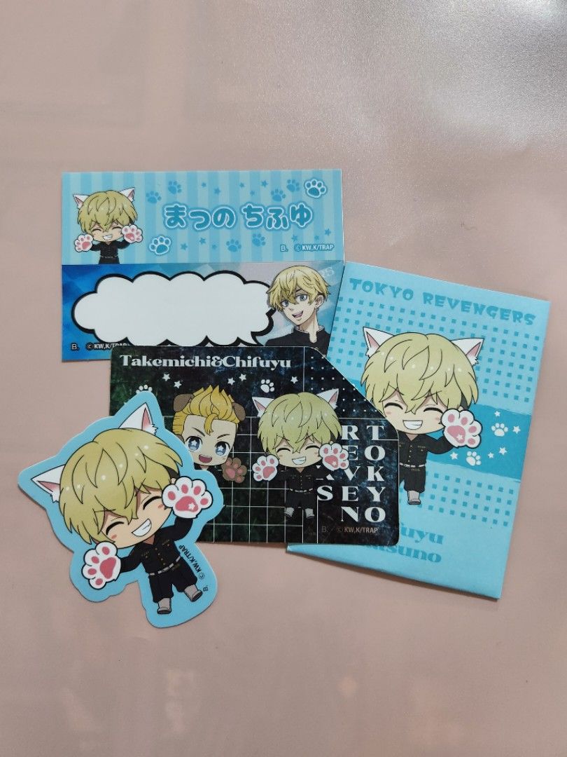 WTS / WTT Tokyo Revengers Cardass die cut sticker set ex2 Chifuyu ...