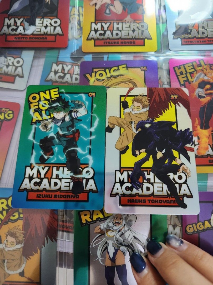 WTT / WTS MHA Cardass Metal Card Collection 3 Deku Hawks Tokoyami ...