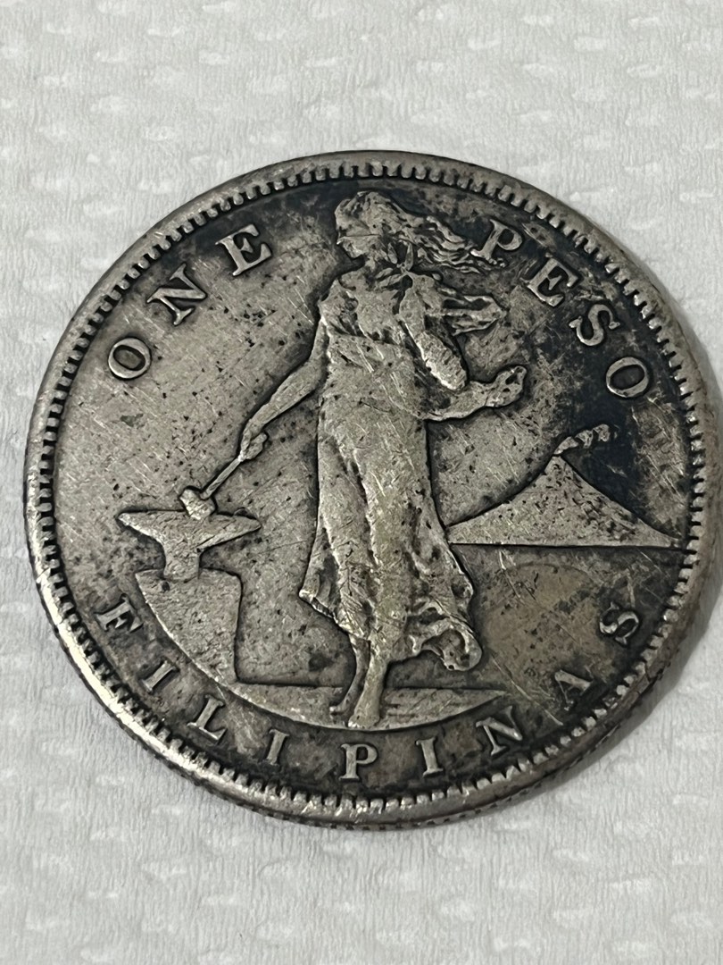1909 USPI , US Philippine Peso silver coin, Hobbies & Toys, Memorabilia ...