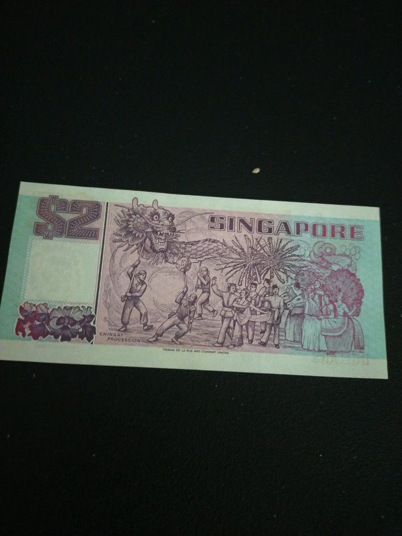$2 dollar Purple series note, Singapore currency, Hobbies & Toys ...
