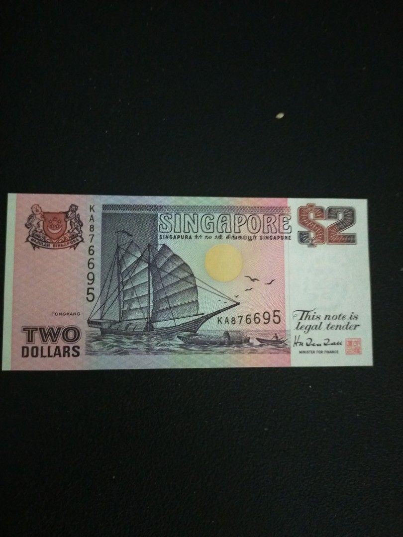 $2 dollar Purple series note, Singapore currency, Hobbies & Toys ...