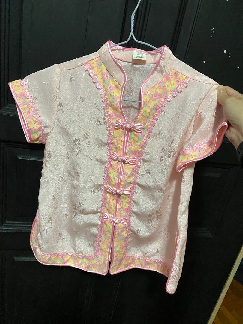 8yo Kids CNY Chinese Traditional Costume Girl Child Pink, Babies & Kids ...