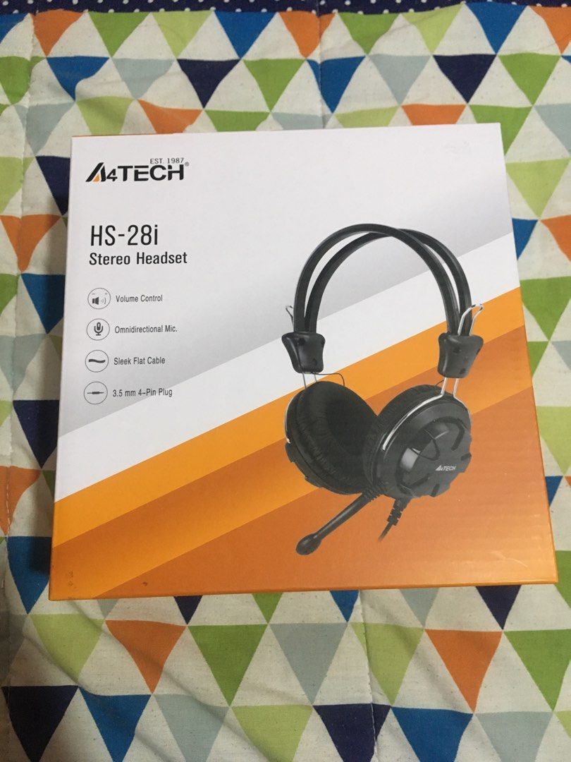 A4 tech Stereo Headset Headphone, Audio, Headphones & Headsets on Carousell