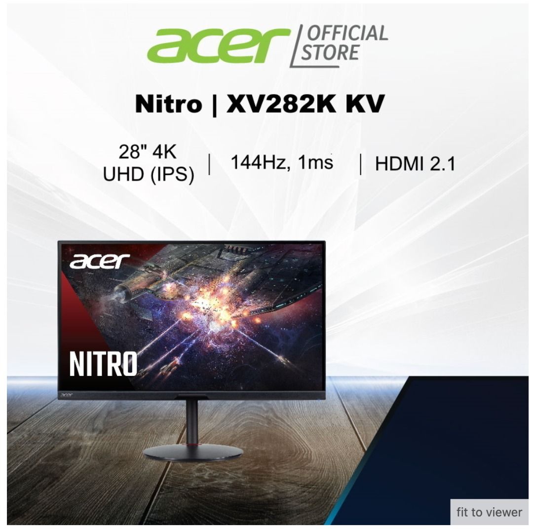 Acer Nitro XV282K KV [28-Inch 4K UHD] E2E (IPS) Gaming Monitor, Computers & Tech, Parts ...