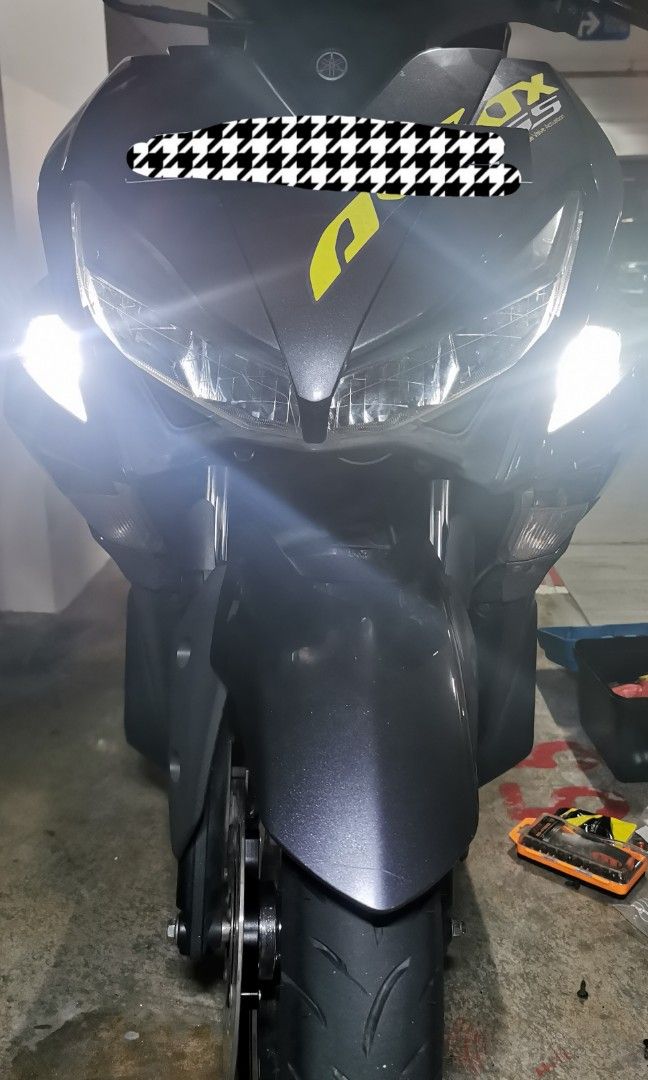 Aerox pole light, Motorcycles, Motorcycle Accessories on Carousell