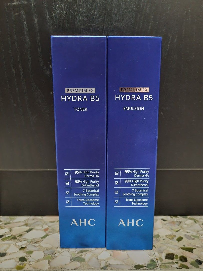 AHC Premium Ex Hydra B5 Toner/Emulsion (140ml), Beauty & Personal Care, Face, Face Care on Carousell