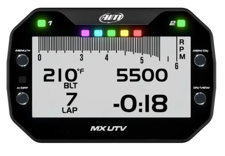 AiM MX UTV LCD Dash Logger with Temperature Sensor, Car Accessories, Electronics & Lights on ...