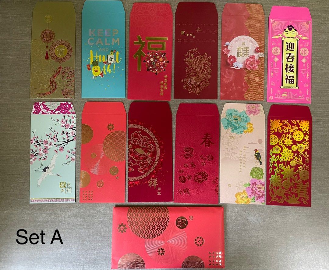 Assorted CNY Red Packets ( Ang Pow), Hobbies & Toys, Stationery & Craft ...