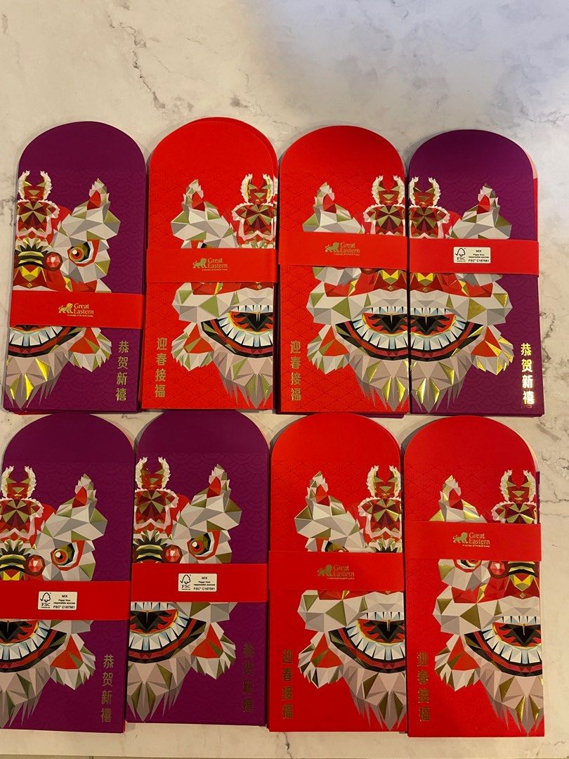 Assorted CNY Red Packets ( Ang Pow), Hobbies & Toys, Stationery & Craft ...