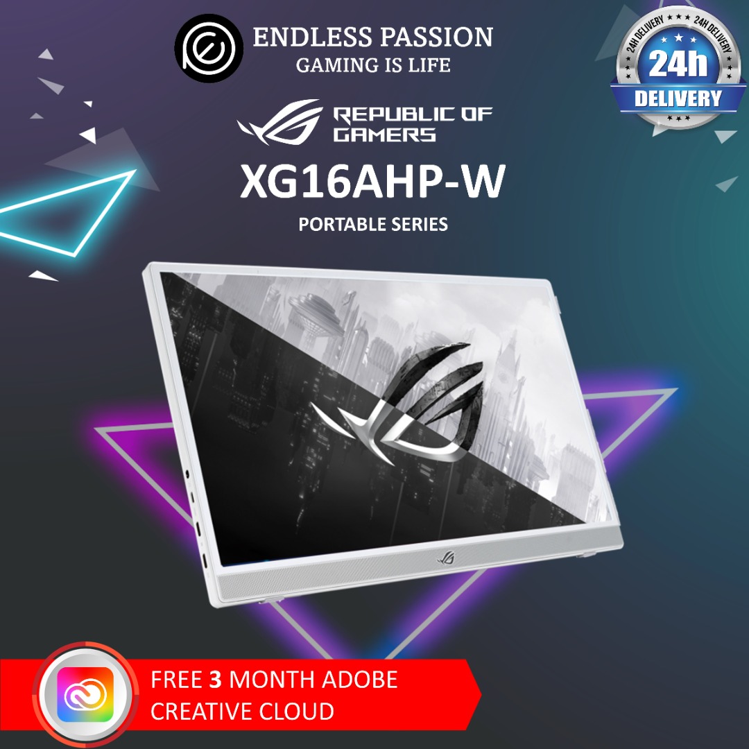 ASUS ROG Strix XG16AHP W XG16AHPE W Computers Tech Parts Accessories Monitor Screens