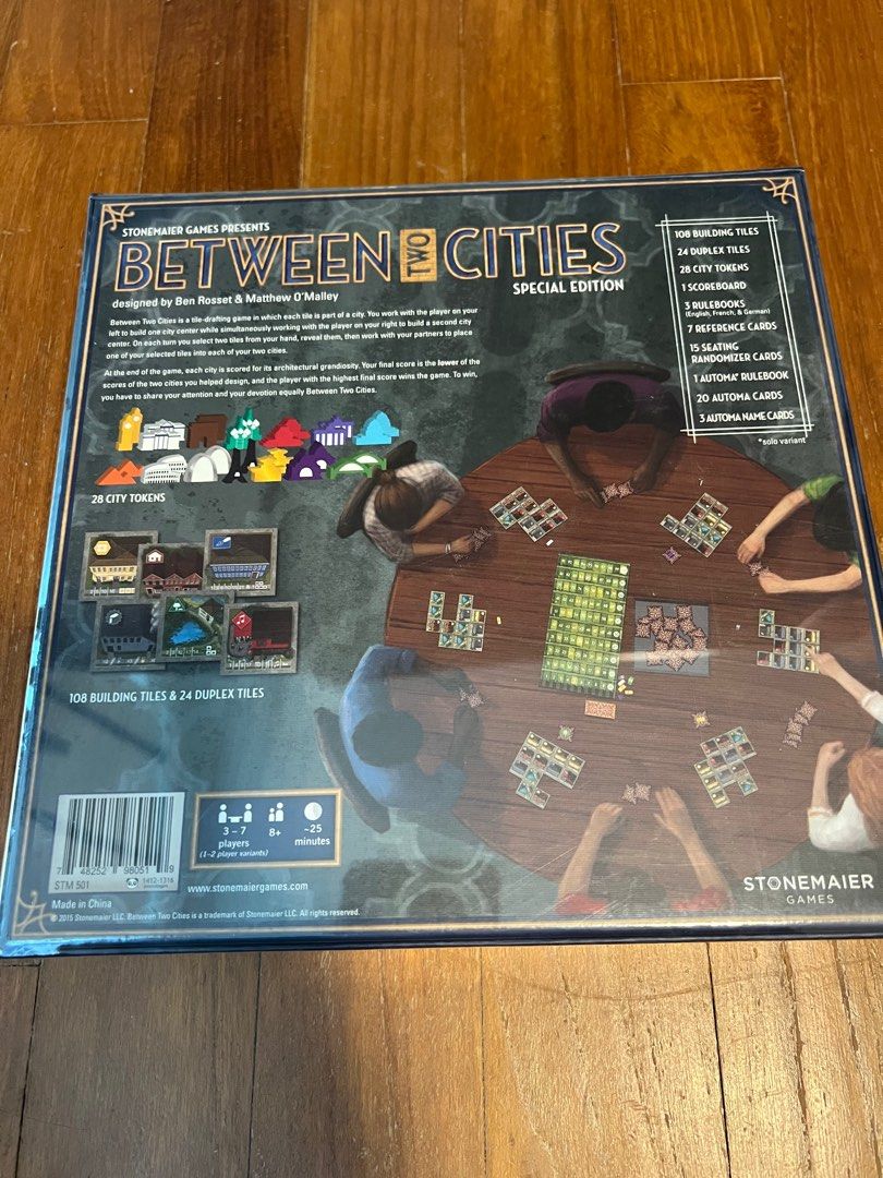 Authentic Between Two Cities (Special Edition) board game/ card game ...