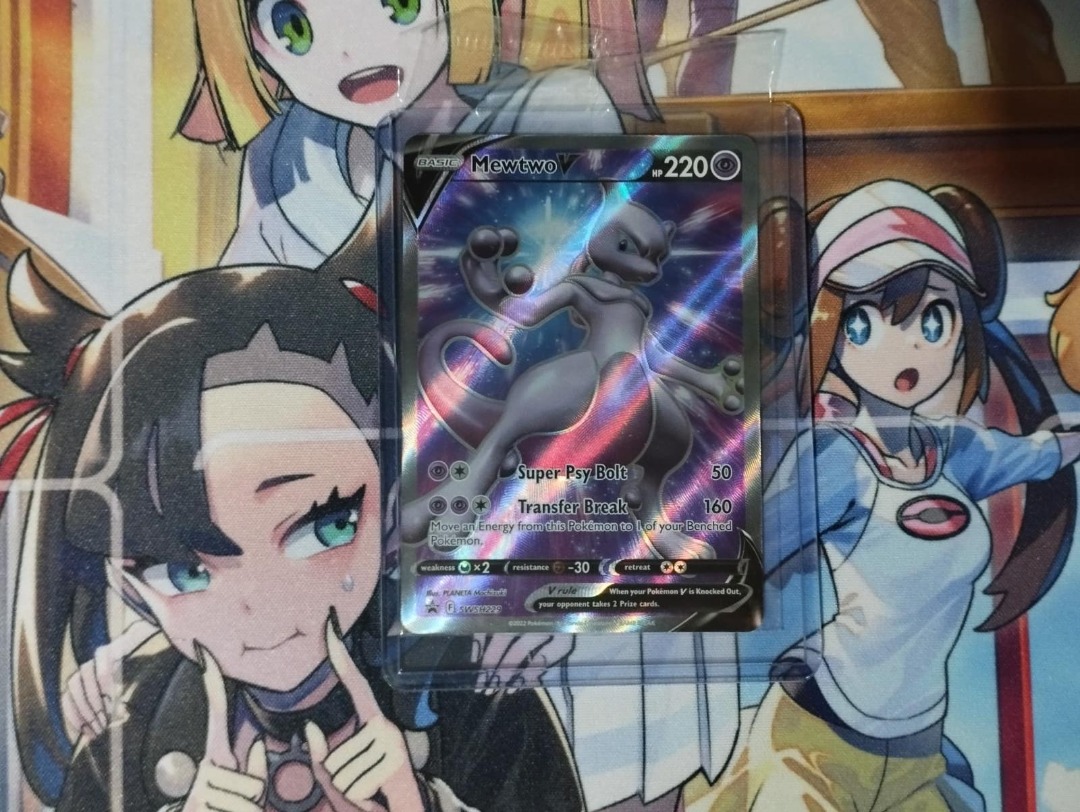 Authentic English Pokemon Pokemon Go Mewtwo Full Art V ETB Promo Sealed ...