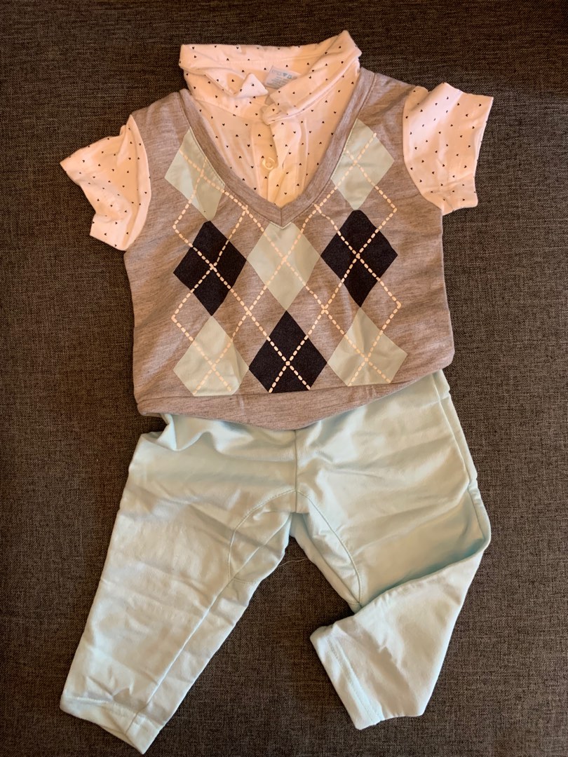 Baby Terno 6 months, Babies & Kids, Babies & Kids Fashion on Carousell