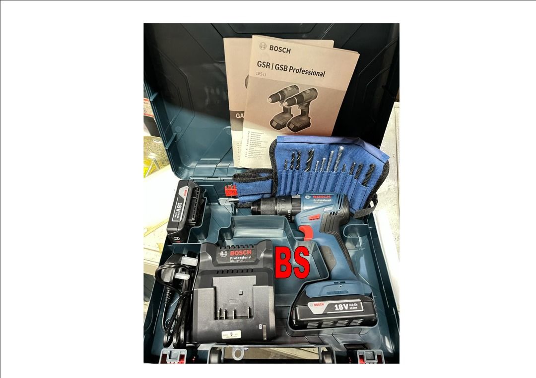 BANSOON BOSCH GSB 185-LI. Cordless Combi Impact Drill and screwdriving ...