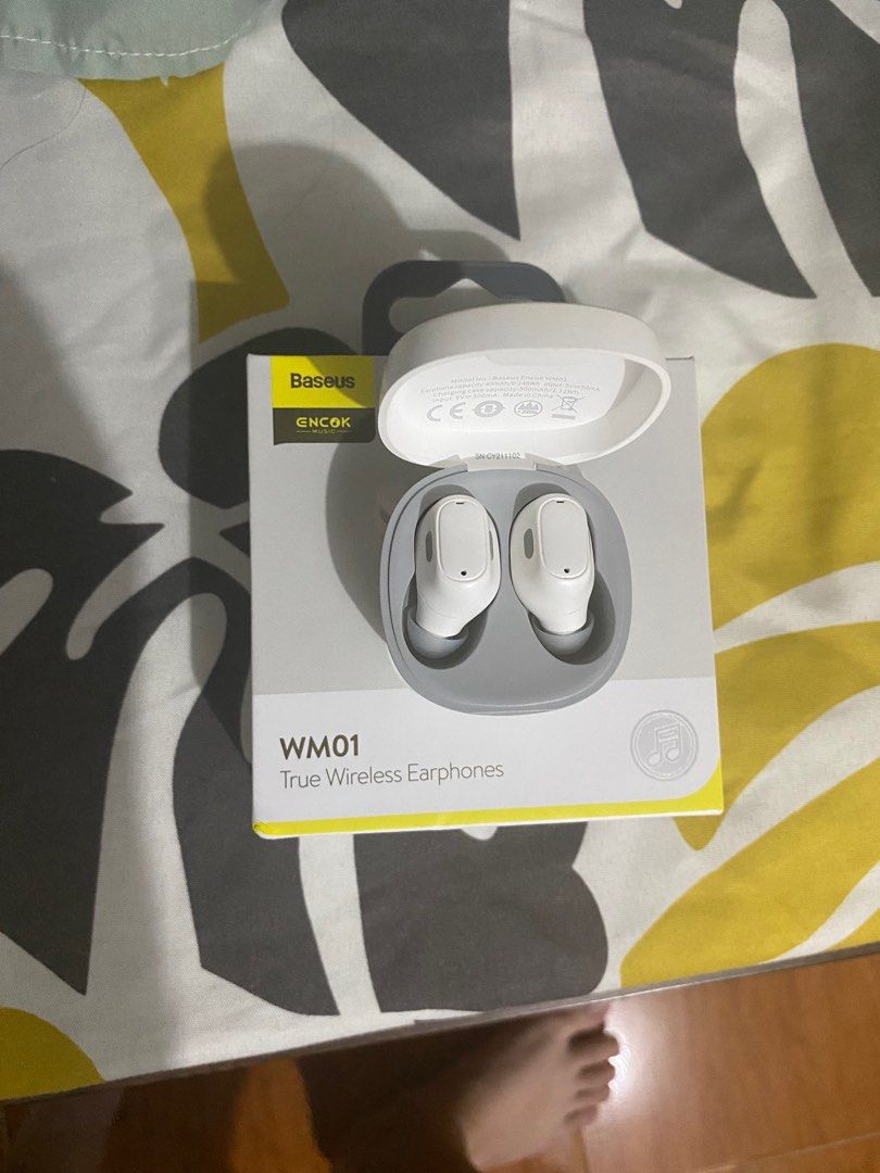 Baseus WM01 TWS White, Audio, Earphones on Carousell