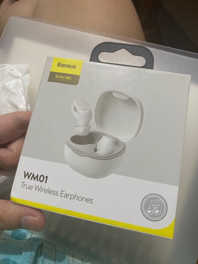 Baseus WM01 TWS White, Audio, Earphones on Carousell