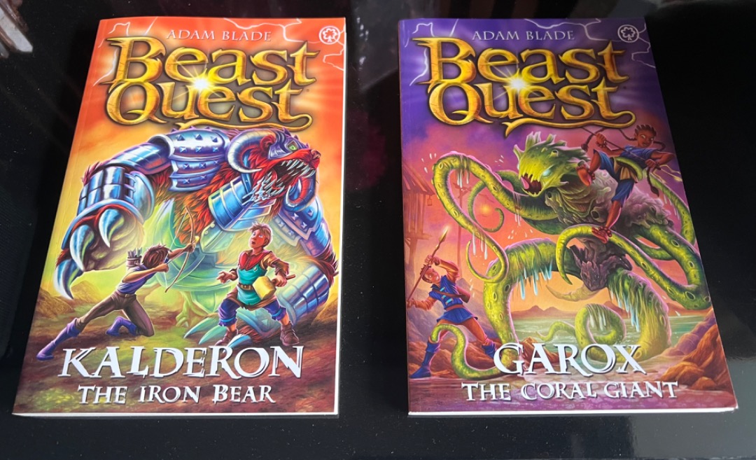 Beast Quest Series 29: Kalderon the Iron Bear, Garox the Coral Giant ...