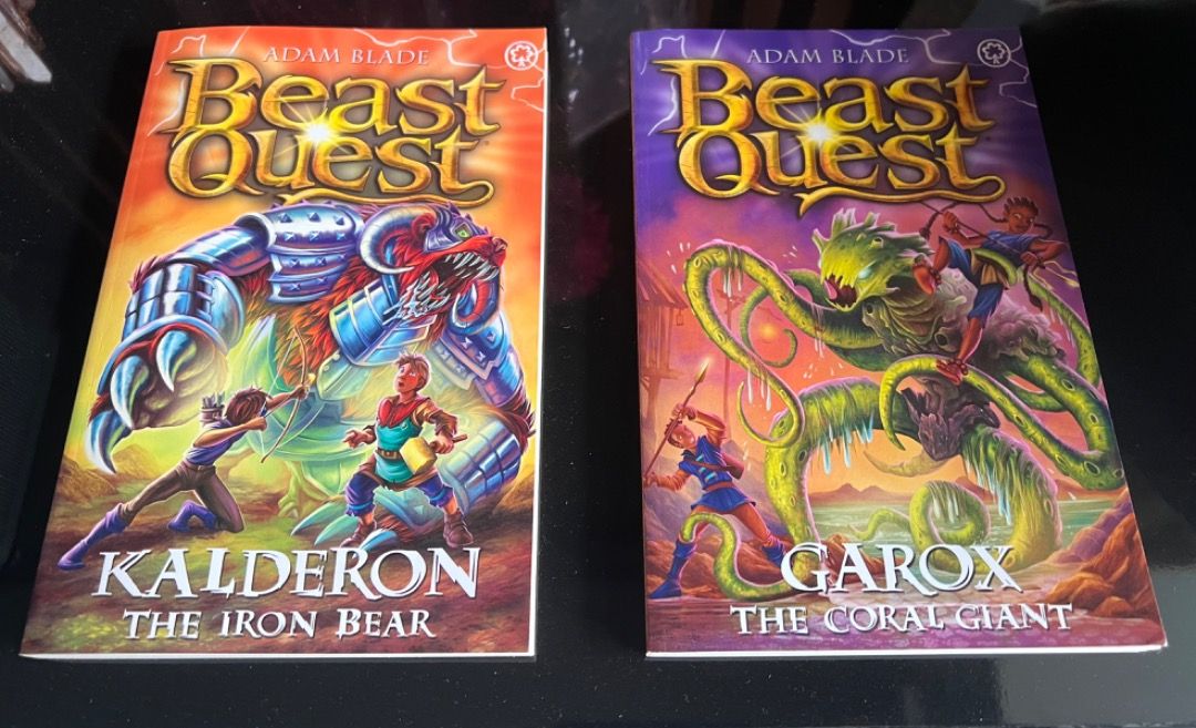 Beast Quest Series 29: Kalderon the Iron Bear, Garox the Coral Giant ...