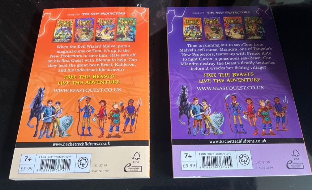 Beast Quest Series 29: Kalderon the Iron Bear, Garox the Coral Giant ...