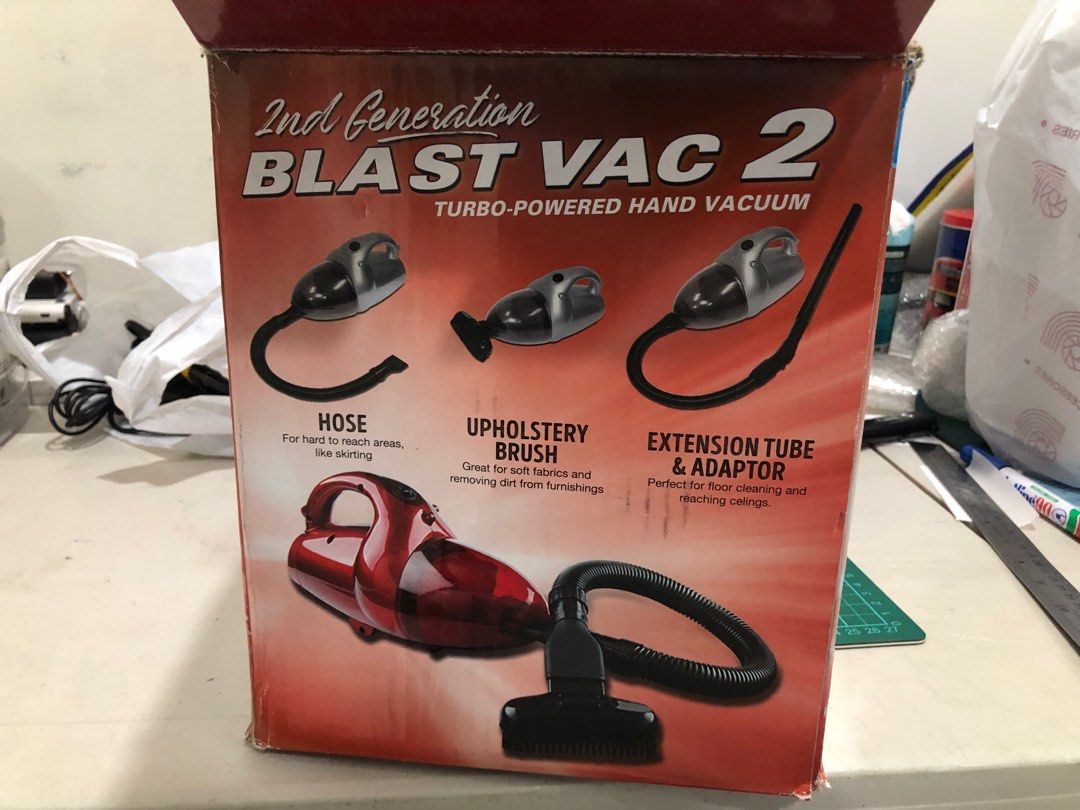 Blast vacuum 2 (RED), Furniture & Home Living, Cleaning & Homecare ...