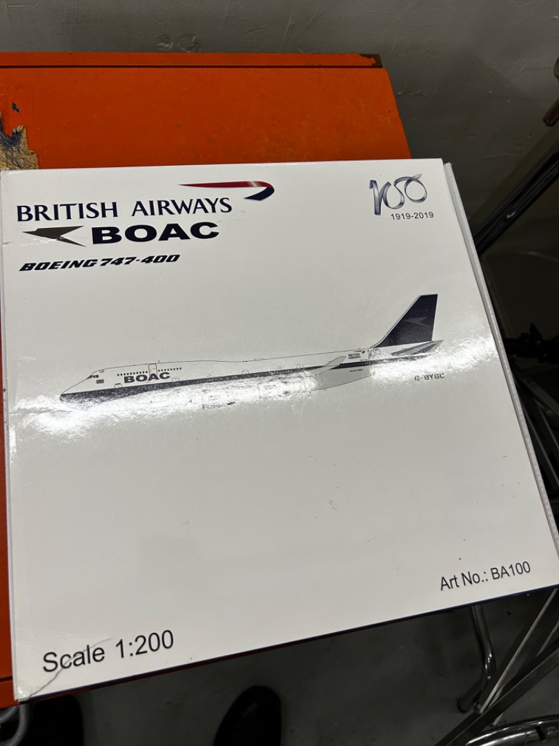 BOAC British airways Boeing 747-400, 興趣及遊戲, 收藏品及紀念品, 古董收藏 - Carousell
