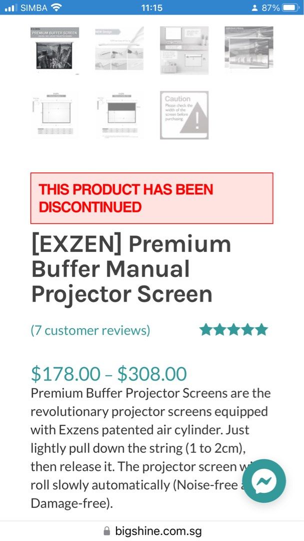 Brand new Exzen Projector screen, TV & Home Appliances, TV ...