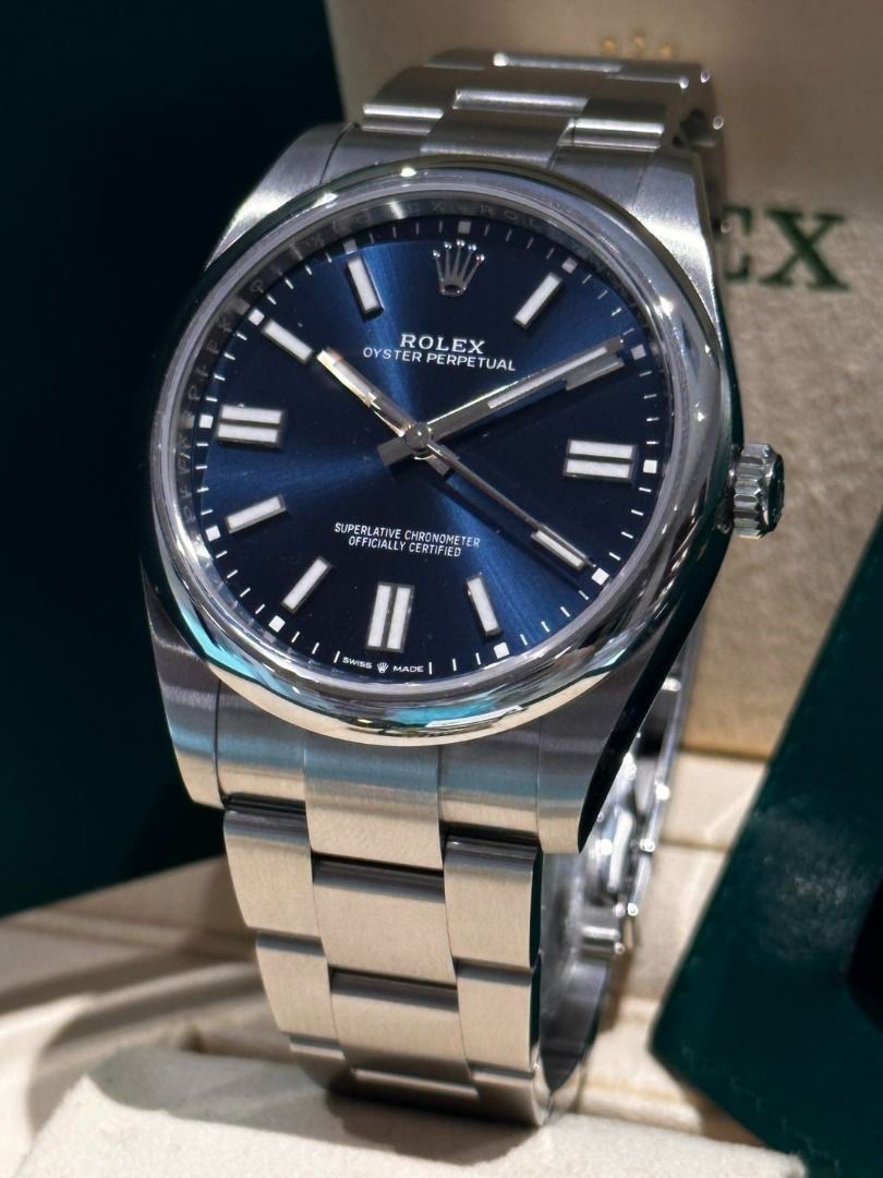 Brand New Rolex Oyster Perpetual 41 OP 41 124300 2022 Blue Dial, Luxury ...