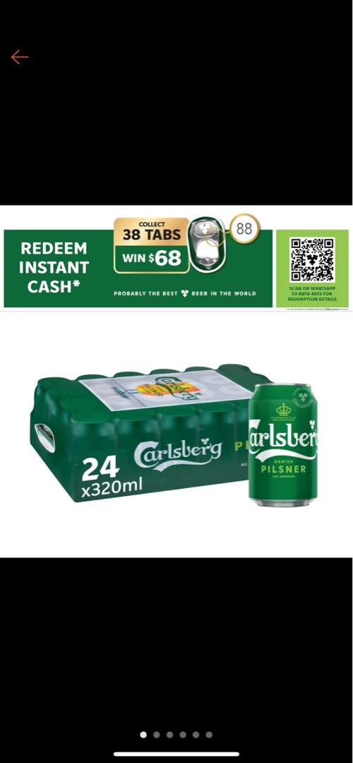 Carlsberg Green Tab x 24cans, Announcements on Carousell