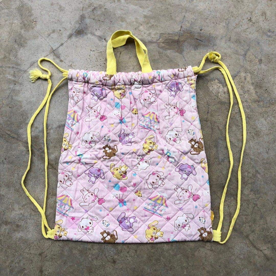 Cartoon drawstring bag, Women's Fashion, Bags & Wallets, Tote Bags on ...