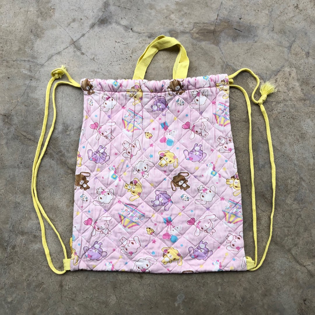 Cartoon drawstring bag, Women's Fashion, Bags & Wallets, Tote Bags on ...