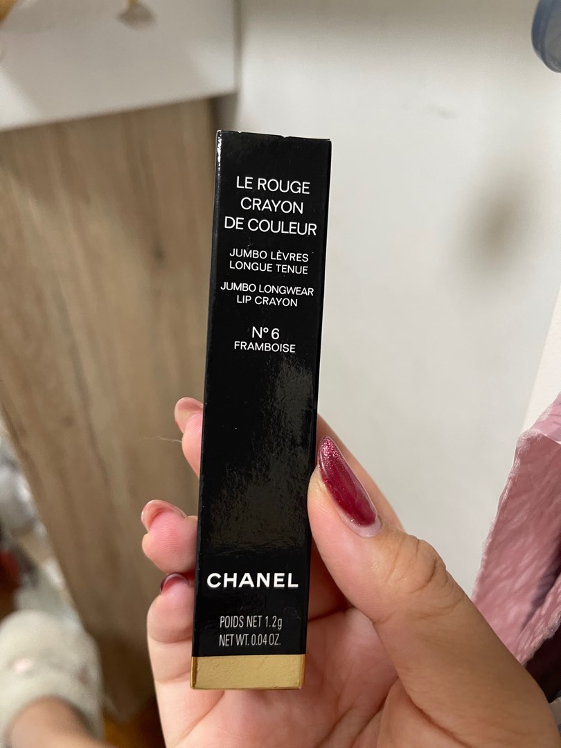 Chanel Le Rouge Crayon Jumbo N6 Framboise, Beauty & Personal Care, Face ...
