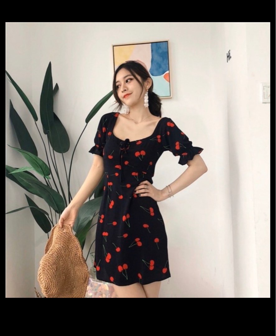 Cherry mini dress, Women's Fashion, Dresses & Sets, Dresses on Carousell