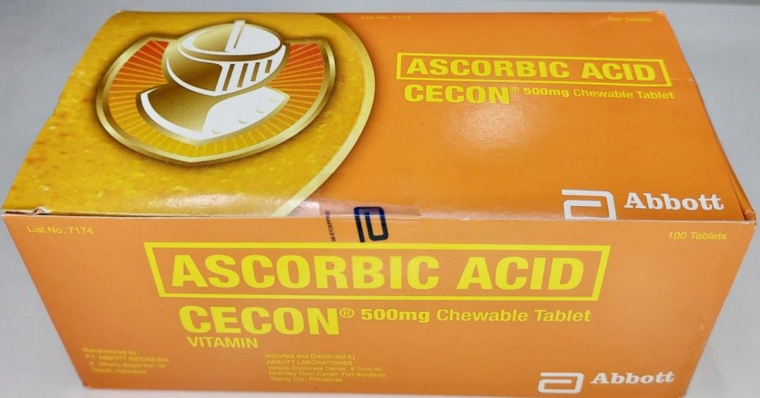 Chewable Vitamin C CECON ( Ascorbic acid) 10 tablets, Health ...
