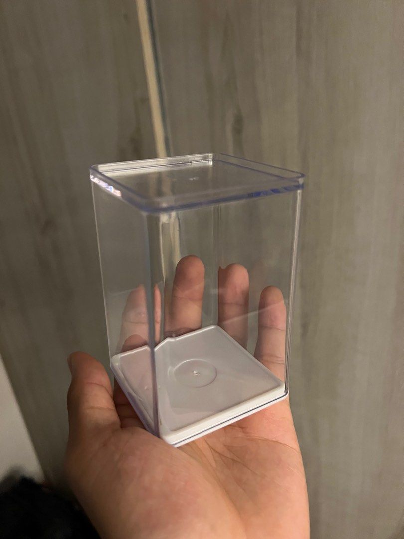 Clear white transparent figurine display box popmart, Hobbies & Toys ...