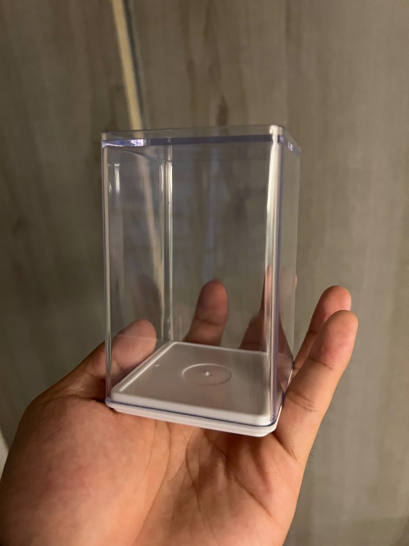 Clear white transparent figurine display box popmart, Hobbies & Toys ...