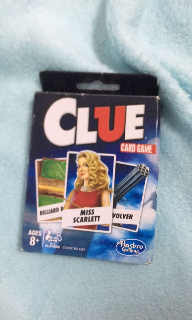 Clue card game, Hobbies & Toys, Toys & Games on Carousell