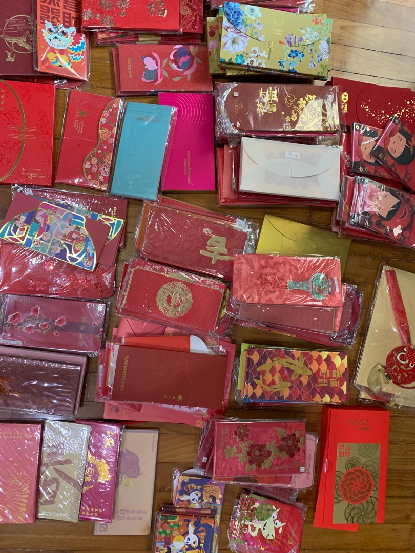 CNY Red Packet Ang Pao entire 10 years vintage Collection, Hobbies ...