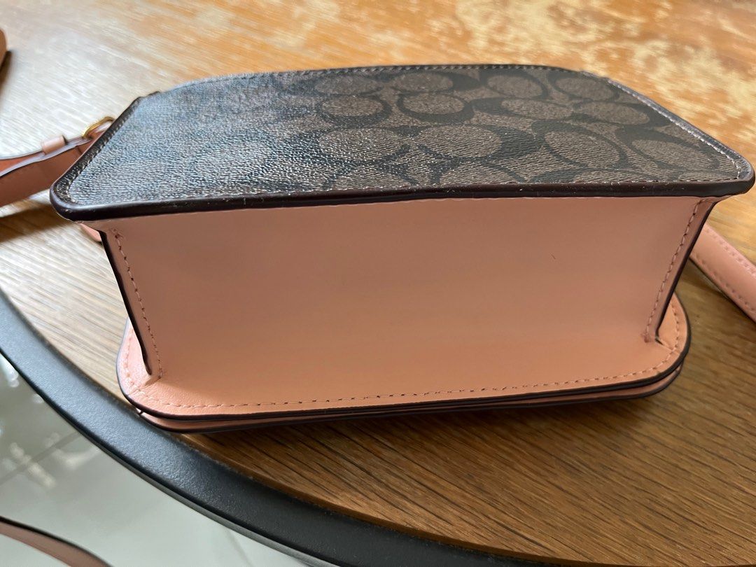 Coach Mini Brynn Crossbody In Signature Canvas in pinky, Women's ...